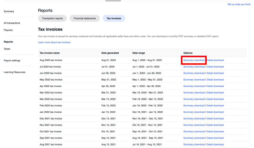 Ebay Print Tax Invoice at Bruce Lohr blog